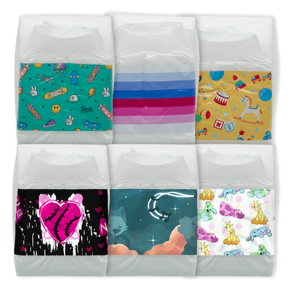 ABDL Diaper Panel Stickers | Incontinence Accessories